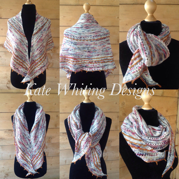 Invisibility Shawl 4ply Knitting Pattern – Kate Whiting Designs