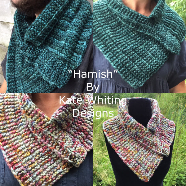 Hamish Unisex Cowl. Chunky Weight Knitting Pattern – Kate Whiting Designs