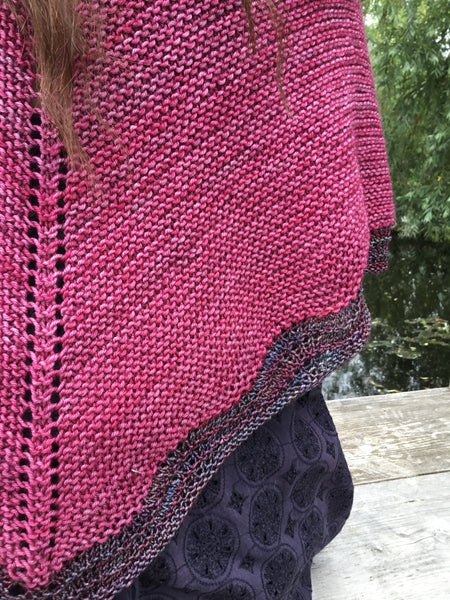 Elizabeth Shawl. DK and 4Ply Knitting Pattern – Kate Whiting Designs