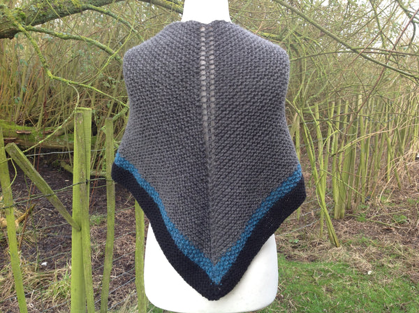 Time Travel Shawl. Aran Knitting Pattern – Kate Whiting Designs