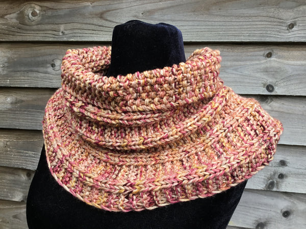 Birdsong Cowl. DK Knitting Pattern – Kate Whiting Designs