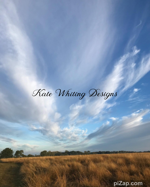 Blank Greeting Card. Clouds. – Kate Whiting Designs
